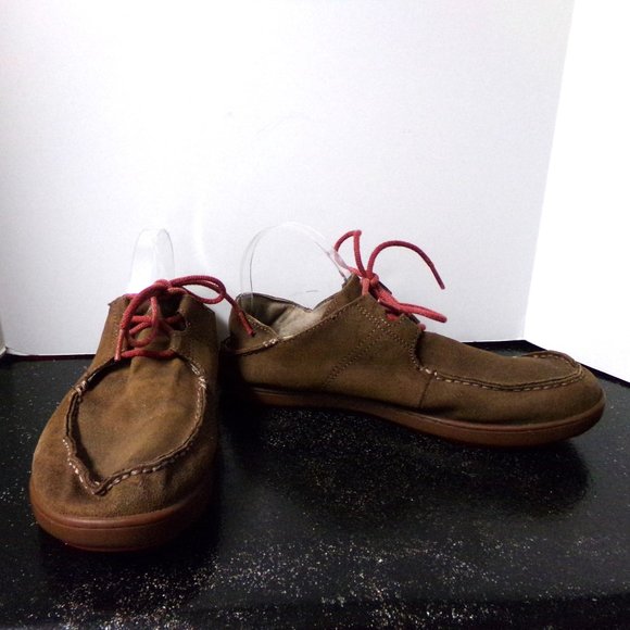 OluKai | Shoes | Olukai Ohana Mens Lace Up Shoes Brown Suede | Poshmark
